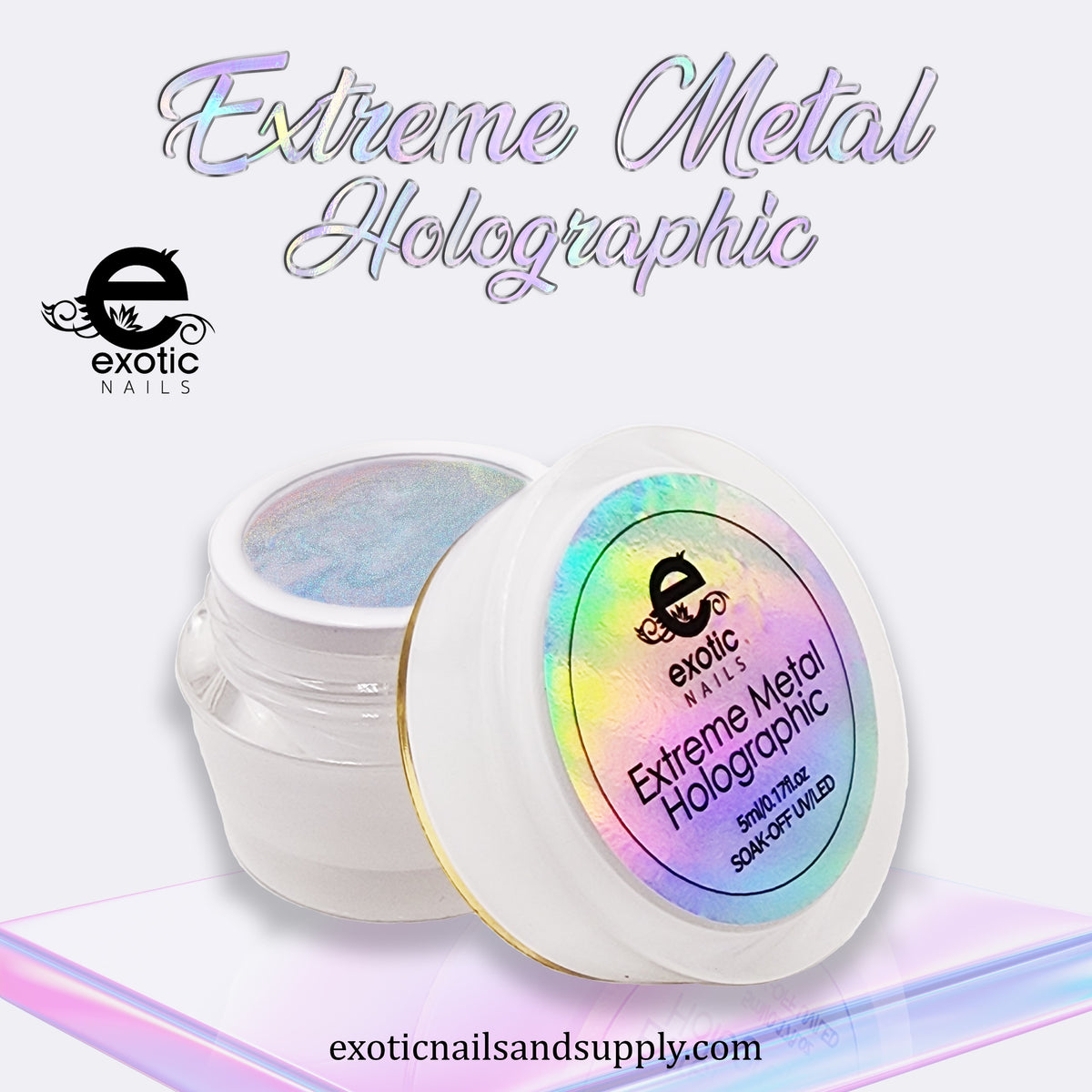 Extreme Metal Holographic Gel – Exotic Nails Store